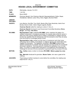 Fillable Online legislature idaho HLOC Idaho State Legislature Fax ...