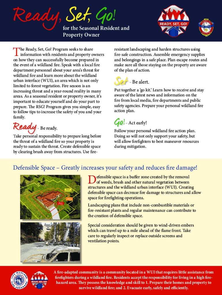 Fillable Online Defensible Space Greatly increases your safety and ...