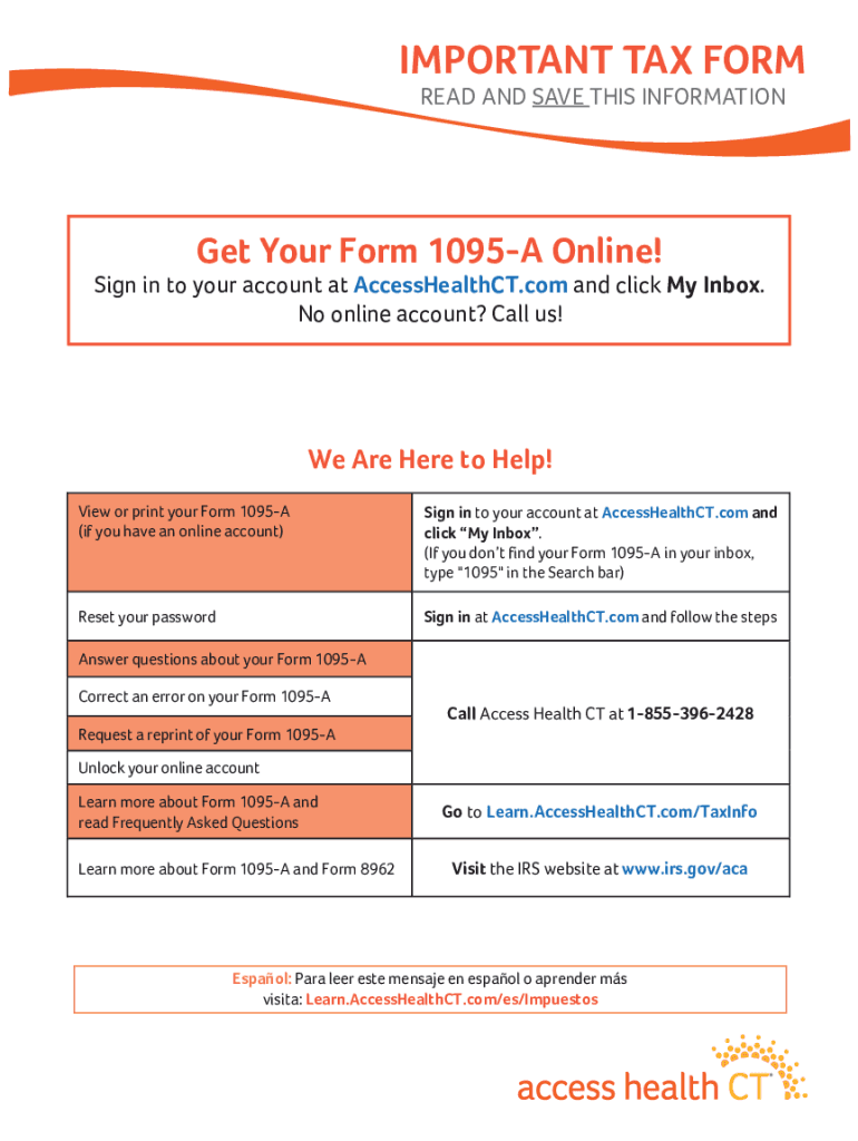 Fillable Online About Form 1095-A, Health Insurance Marketplace ...