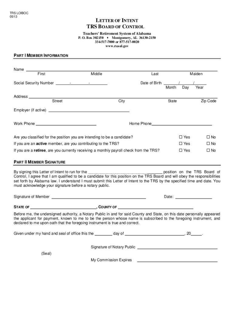 Fillable Online Teachers' Retirement SystemThe Retirement Systems ...