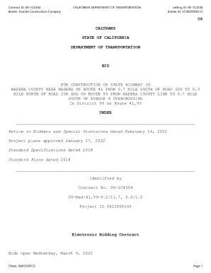 Fillable Online 06-1C4304bbGranite Const.pdf - Caltrans Fax Email Print ...