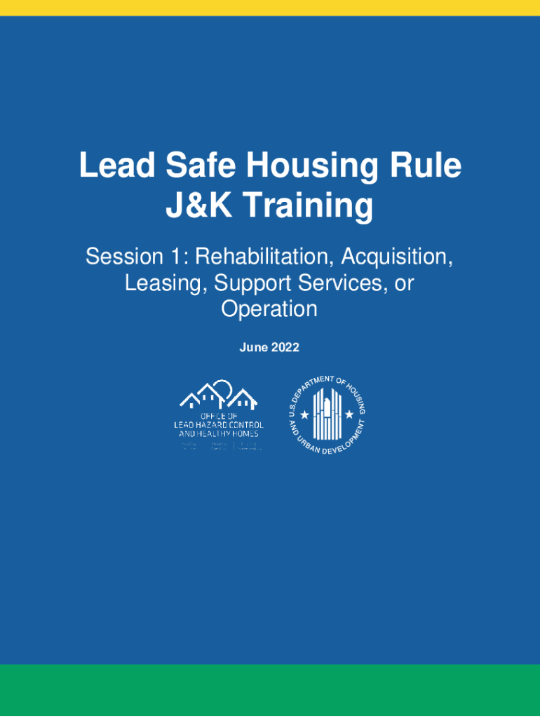 Fillable Online Office Hour Exercises - Lead Safe Housing Rule Series Fax Email Print - pdfFiller