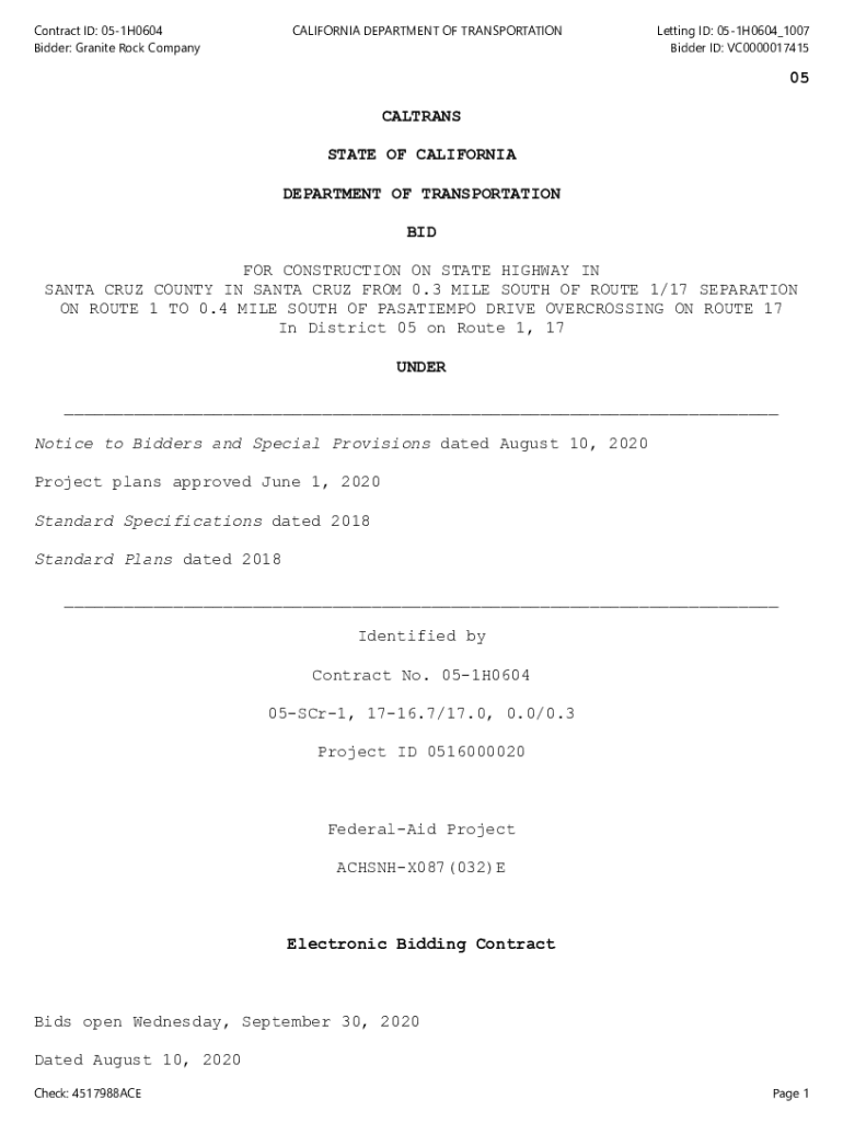 Fillable Online 05-1H0604bbGranite Rock.pdf - Caltrans - CA.gov Fax ...