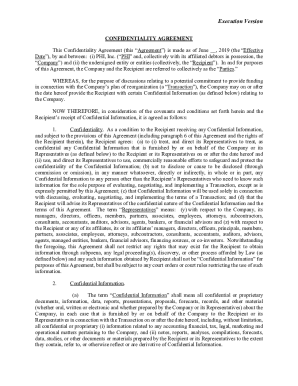 Fillable Online Extension of Confidentiality Agreement Sample Clauses Fax Email Print - pdfFiller