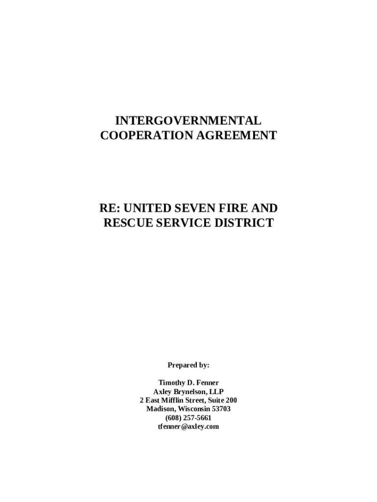 INTERGOVERNMENTAL AGREEMENT BETWEEN UNITED STATES COAST GUARD AND CITY ...