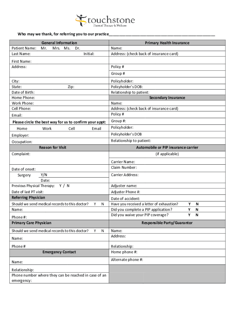 Fillable Online Free Thank You Letter To Doctor For Referring Patient ...