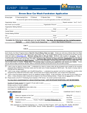 Fillable Online Brown Bear Car Wash - Washington's Favorite Car Wash ...