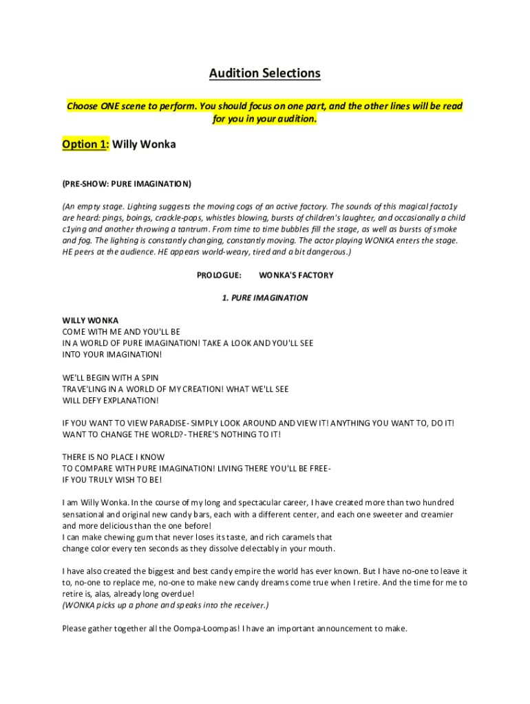 Fillable Online monologueblogger.com10-short-scenes-for-auditions10 ...