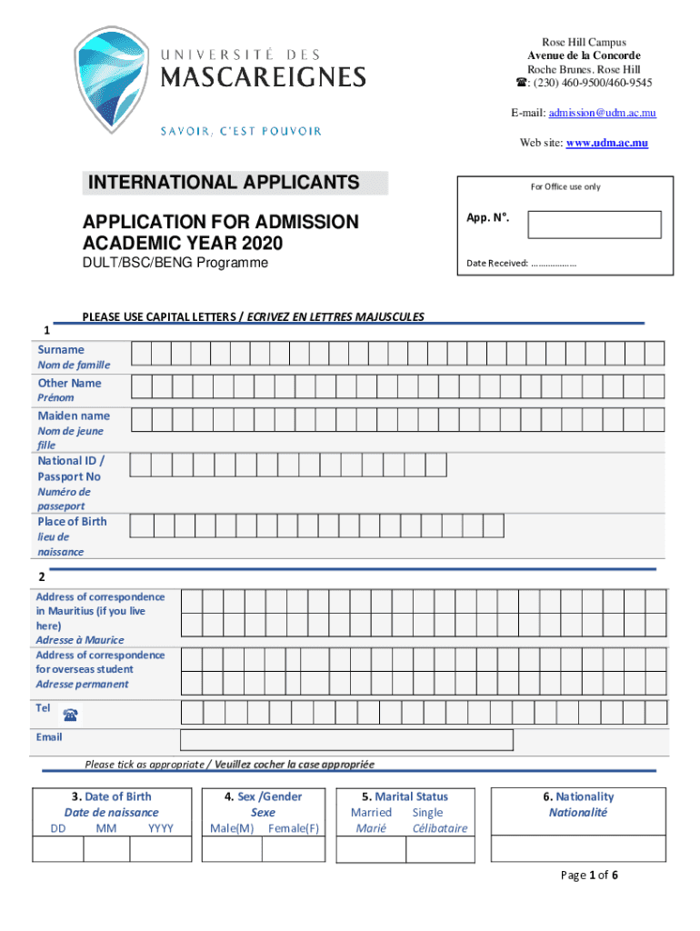 Fillable Online INTERNATIONAL-APPLICATION-FORM-2020.pdf Fax Email Print ...