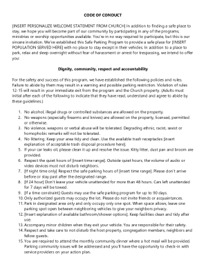 Fillable Online resources ecww smartchurchmanagement.comsample-code-of ...