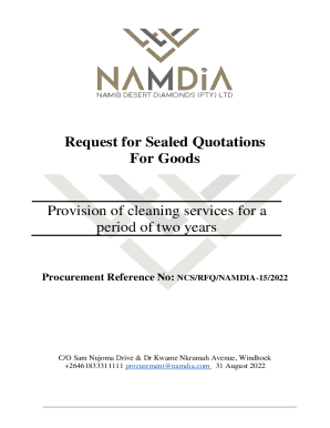 Fillable Online 20+ Cleaning Service Quotation Templates in PDF Fax ...