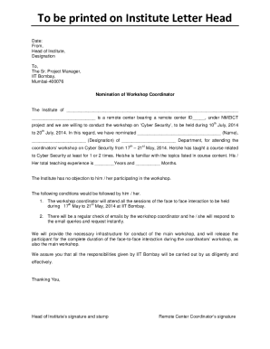 Fillable Online 6 Best Educational Institute Letterhead Templates MS ...