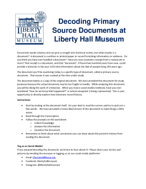 Fillable Online Decoding Primary Source Documents at Liberty Hall ...