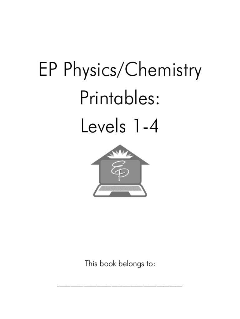 Fillable Online EP Physics/Chemistry Printables: Levels 1-4 Fax Email ...