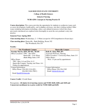 Fillable Online shsu.eduacademicshealth-sciencesCollege of Health ...