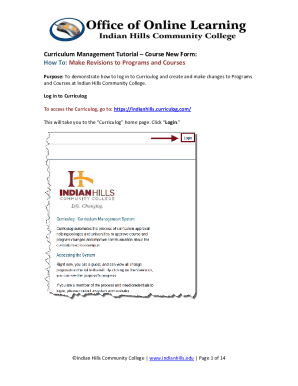 Fillable Online Curriculum Management Tutorial Course New Form Fax ...
