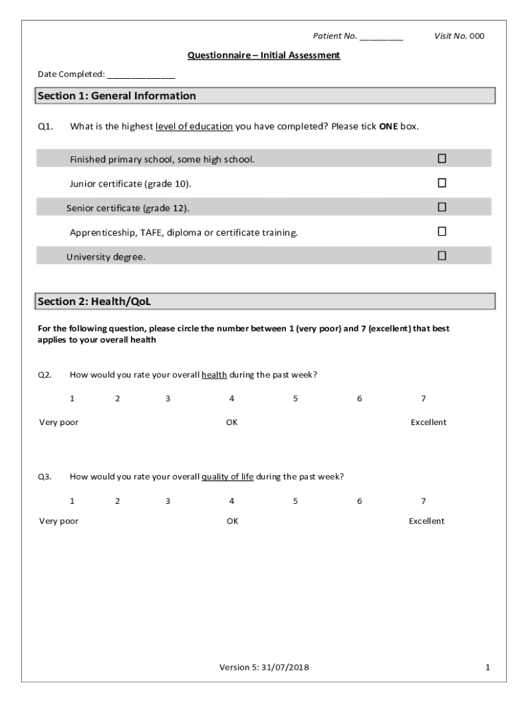 Fillable Online CMS OASIS Q&As: CATEGORY 2 - COMPREHENSIVE ASSESSMENT ...