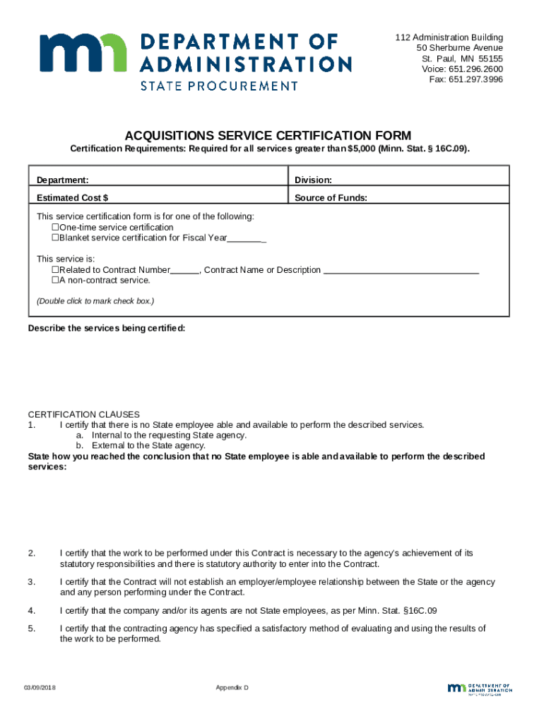 Service Certification Doc Template | pdfFiller