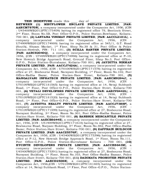 Fillable Online THIS INDENTURE, Made this day of , 200by and between 1 ...