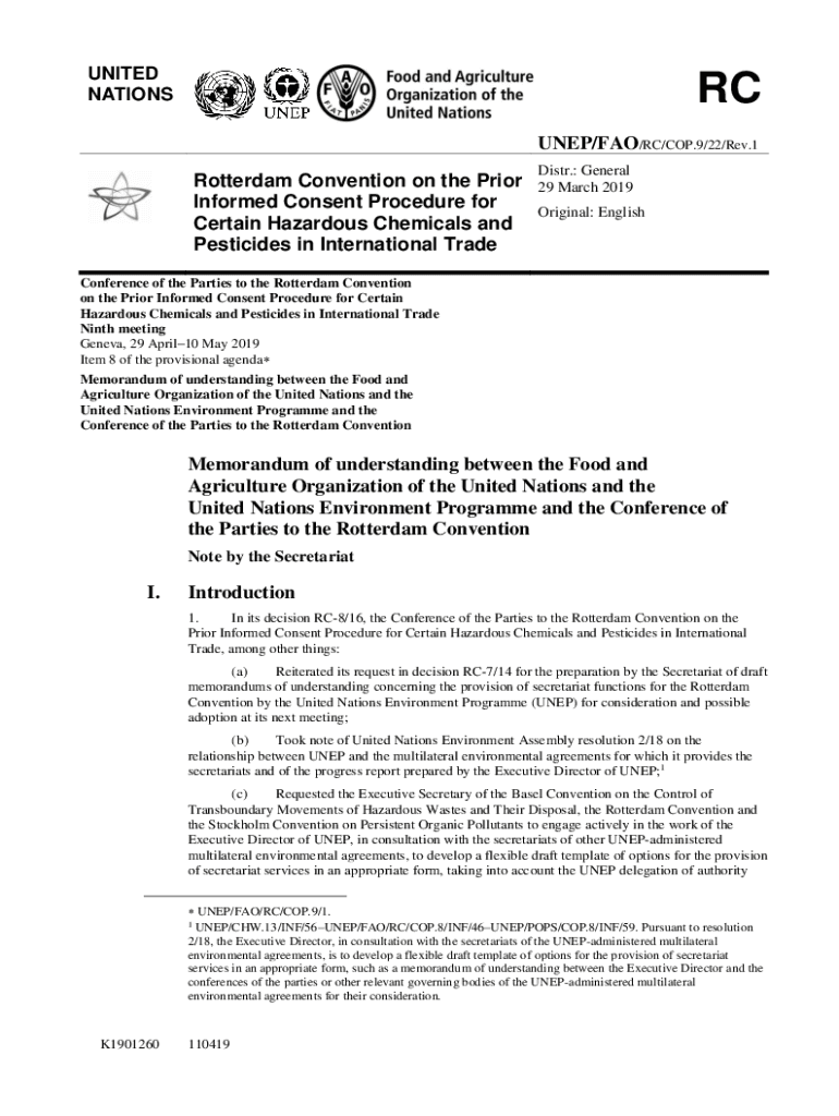 Fillable Online chm.pops.intTheConventionConferenceofthePartiesCOP.10 ...