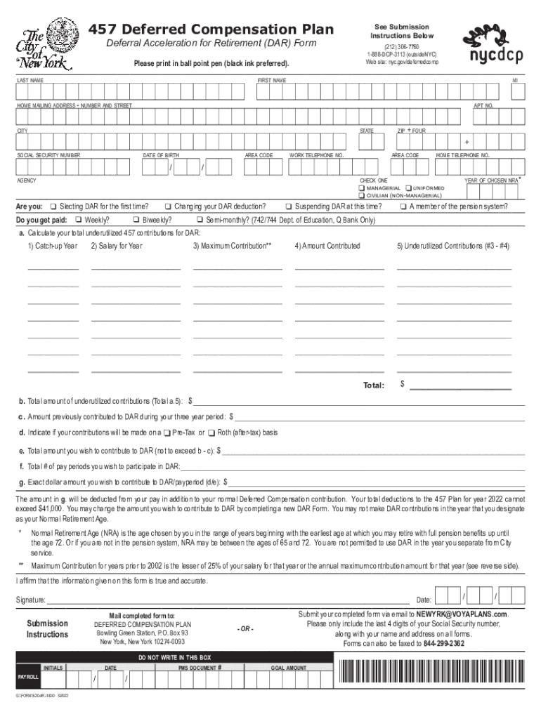 Fillable Online www1.nyc.govassetsolrNew York City Deferred ...