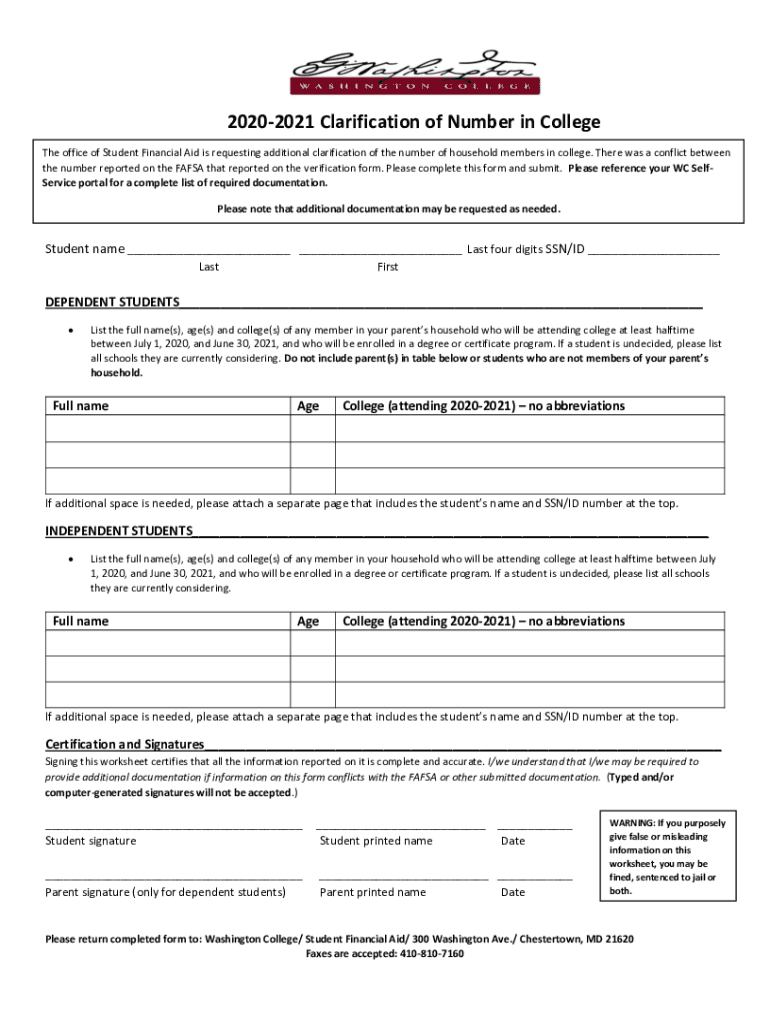 Fillable Online Fill - Free fillable 20202021 DEGREE CLARIFICATION FORM ...