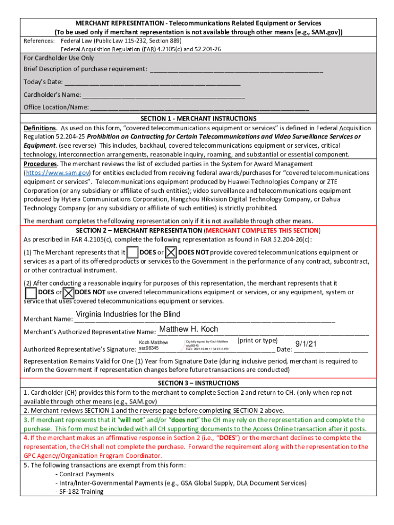 Fillable Online MERCHANT-REPRESENTATION-FORM-889.pdf - DON GPC - Use of ...