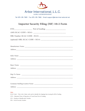 Fillable Online arborint.comArbor Internationalfull service ...