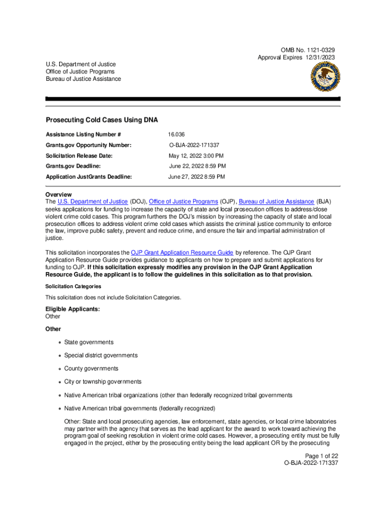 Fillable Online Fillable Online OMB No. 1121-0329 Approval Expires 12 ...