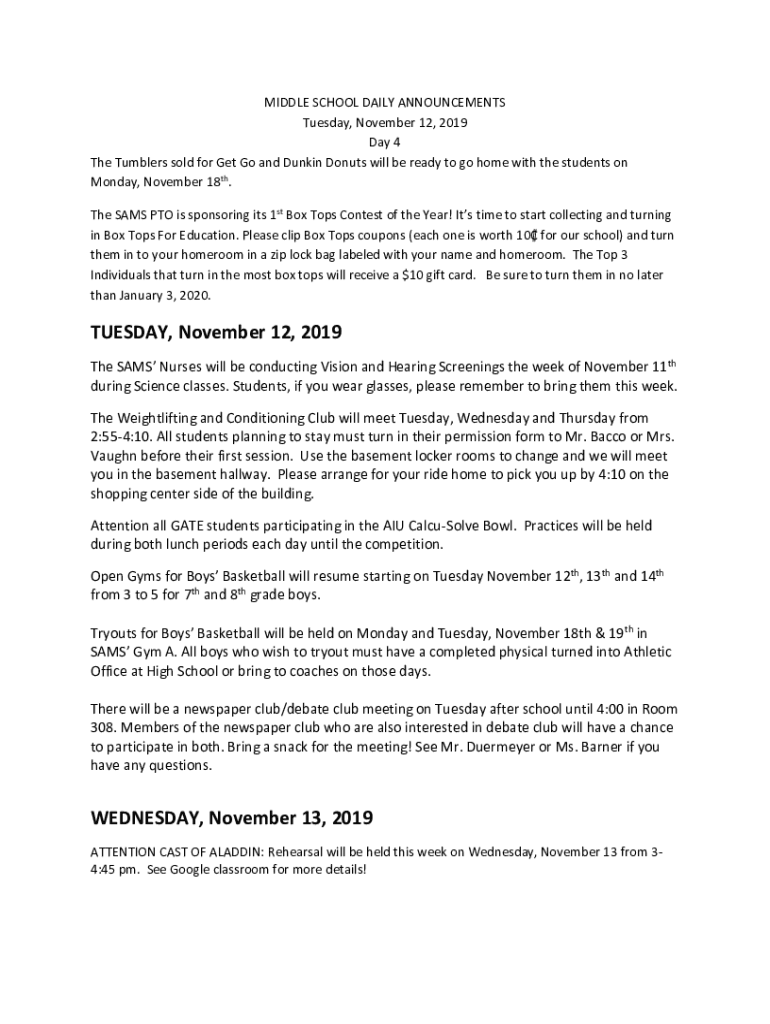 Fillable Online Apex Middle School / Homepage - Wake County Public ...