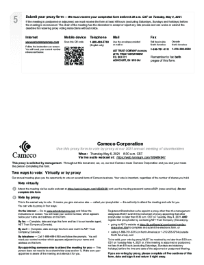 Fillable Online Vote Proxy Form - Fill Out and Sign Printable PDF ...