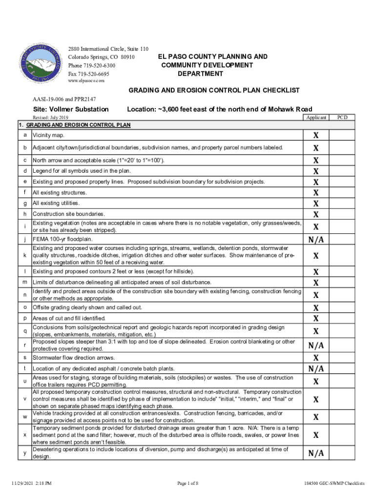 Fillable Online 184500 GEC-SWMP Checklists.xlsx - NET Fax Email Print - pdfFiller