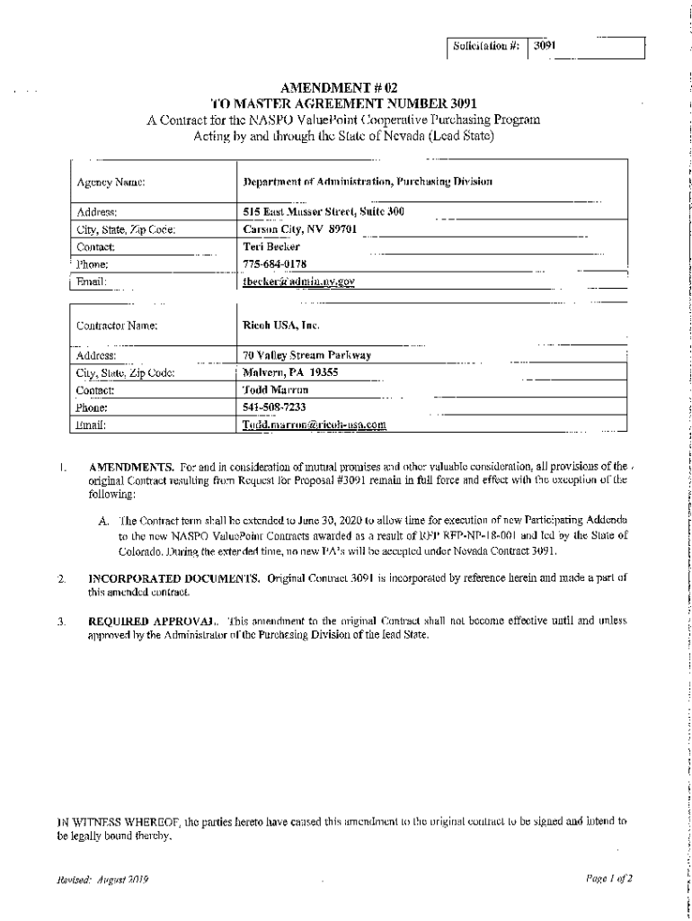 Fillable Online TO MASTER AGREEMENT NUMBER 3091 - Amazon S3 Fax Email Print - pdfFiller