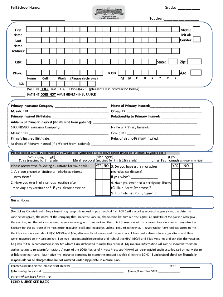 Fillable Online Student Ination Last Name First Name Middle Initial ...
