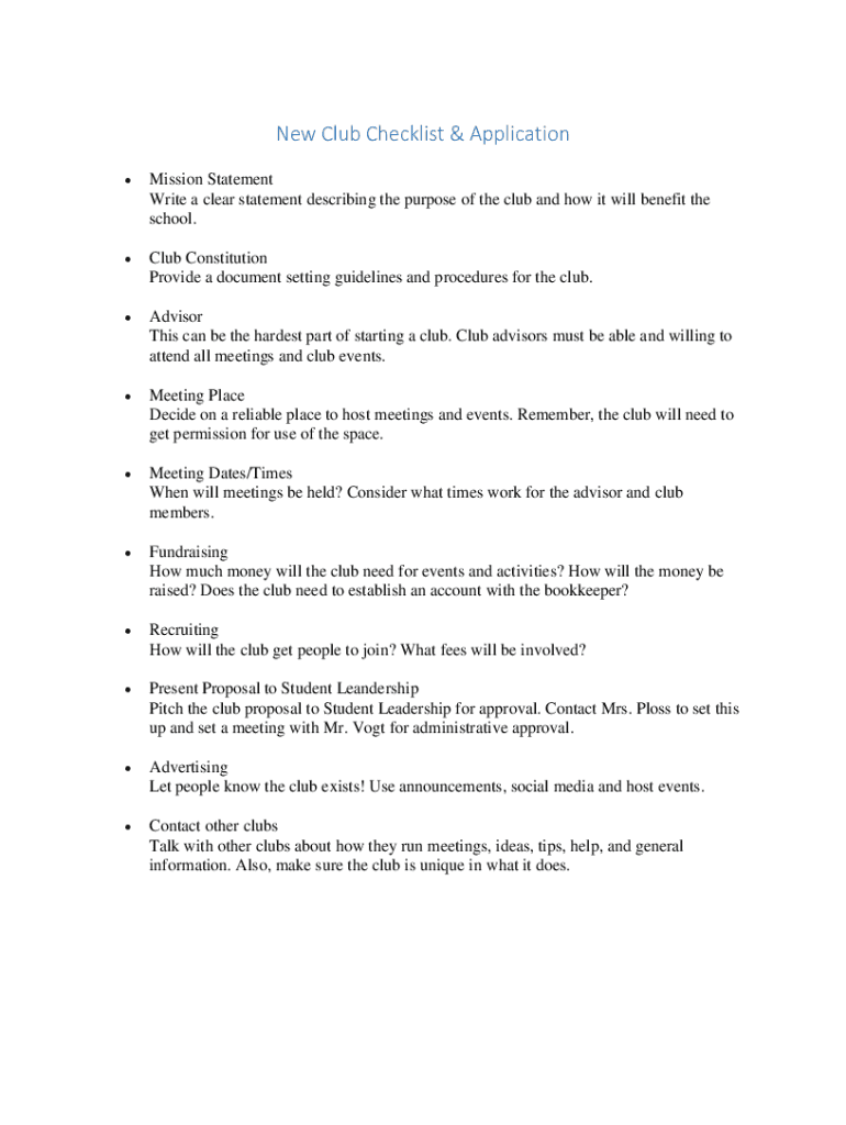 Fillable Online :: WSBCA :: SampleBooster Club Mission Statement Fax ...