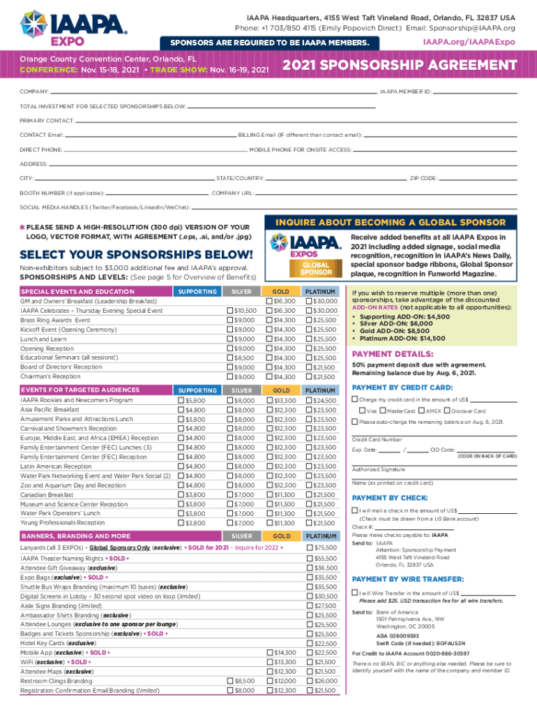 Fillable Online IAAPA Readies to Help Move the Attractions Industry Forward with the ... Fax ...