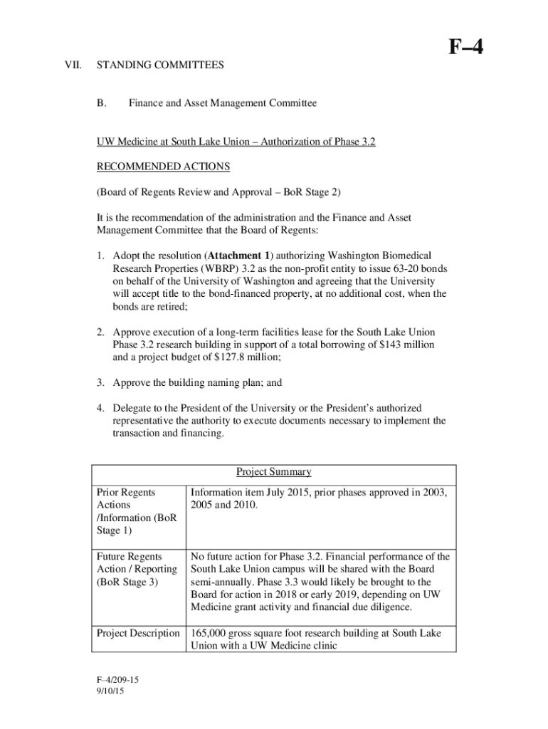 Fillable Online VII. STANDING COMMITTEES B. Finance and Asset ...