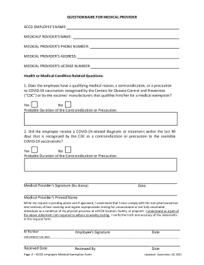 Fillable Online Employee Medical Exemption form - AWS Fax Email Print ...