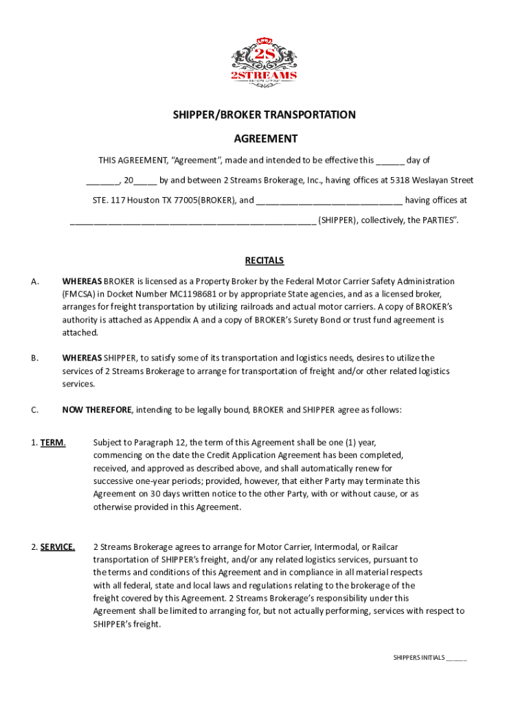 Fillable Online form.jotform.com213265384860156Broker / Shipper ...