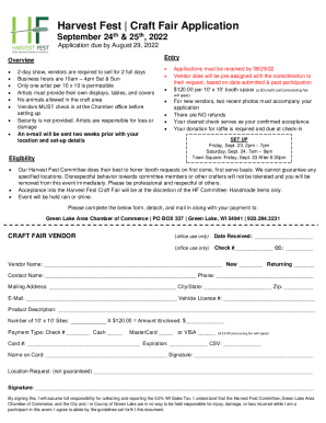 Fillable Online Harvest FestHarvest FairHarvest Fair - Wisconsin State FairHarvestfest Fax Email ...