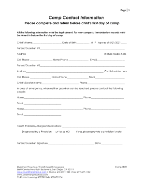 Fillable Online 27 Summer Camp Activities to Spice Up the Summer Camp ...