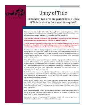 Fillable Online Navigating the Unity of Title Process with the Help of Real EstateNavigating the ...