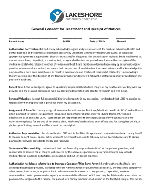 Fillable Online General Consent FormsSpectrum HealthGeneral Consent for ...