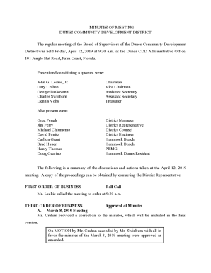 Fillable Online DUNES COMMUNITY DEVELOPMENT DISTRICT Fax Email Print ...