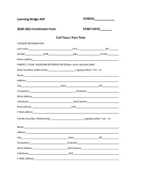 Fillable Online Learning Bridge ASP LLCThe Learning Bridge "ASP ...