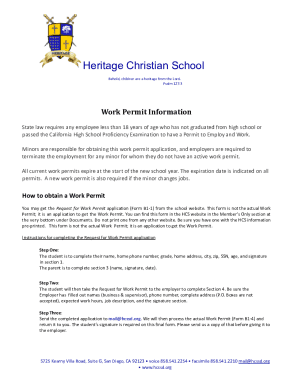 Fillable Online Work Permit info Letter Fax Email Print - pdfFiller