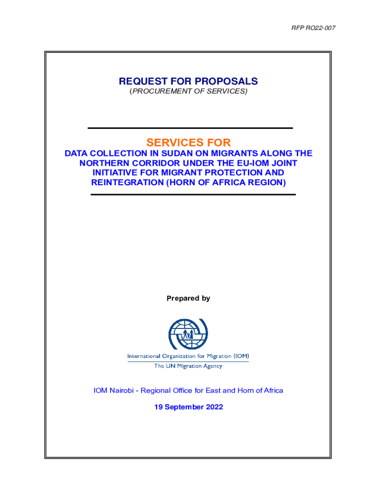 Fillable Online Writing a Request for Proposal (RFP) - Procurement ...