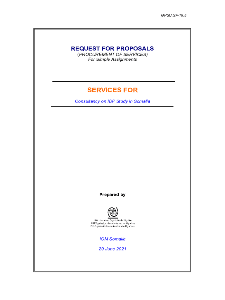 Fillable Online REQUES1.DOC - GPSU.SF-19.5 REQUEST FOR PROPOSALS (PROCUREMENT OF ... Fax Email ...