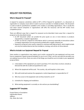 Fillable Online What is a request for proposal? - PandaDoc Fax Email ...