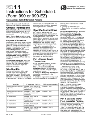 Fillable Online Department of the Treasury Instructions for Form 990-EZ ...